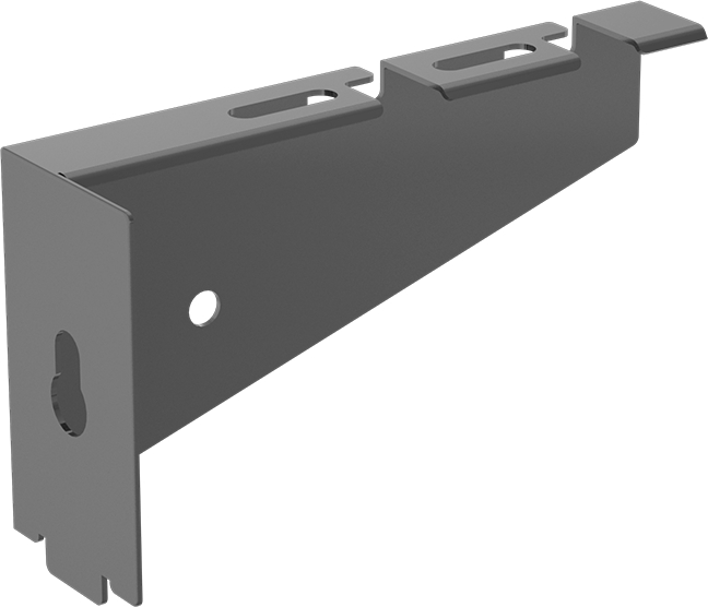 Industrial Hardware 214160 Wall Mount Bracket for 4 Wide Steel ...