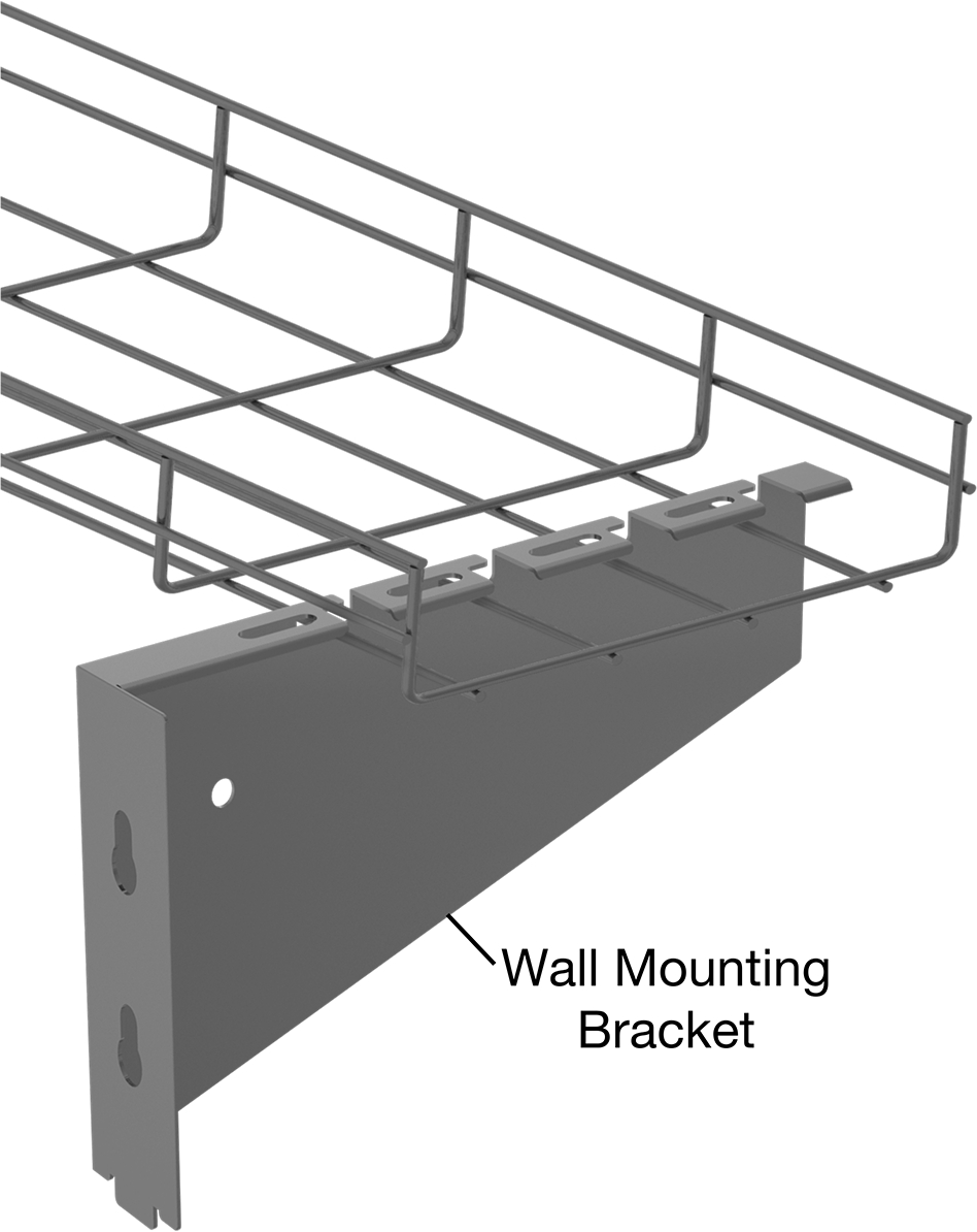 Industrial Hardware 214160 Wall Mount Bracket for 4 Wide Steel ...