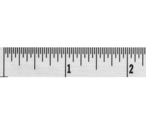 Industrial Hardware 117307 Adhesive-Back Rulers, Left to Right Reading ...