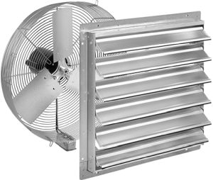 Industrial Hardware 95386 Light Duty Direct-Drive Wall-Mount Exhaust ...