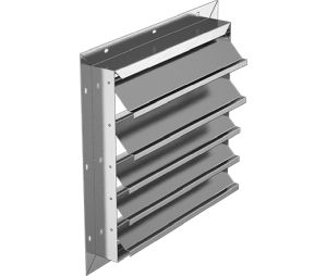 Industrial Hardware 55513 Movable-Blade Wall Louver for 12-1/2" Square ...