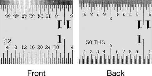 Industrial Hardware 37591 Starrett High-Accuracy Ruler 12" Length 50ths ...