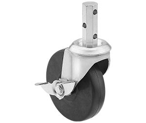 Industrial Hardware 108696 Stem Casters with Mounting Holes, Swivel ...