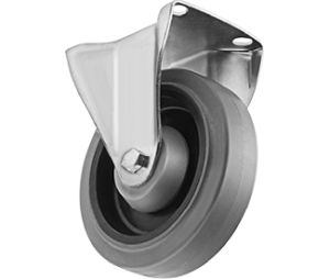 Industrial Hardware 23932 Easy-Roll Casters with Rubber Wheels, Blue ...