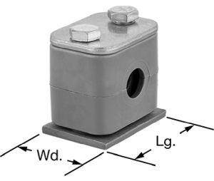 Industrial Hardware 79842 Vibration-Damping Routing Clamp Weld-Mount ...