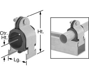 Industrial Hardware 113044 Strut-Mount Vibration-Damping Routing Clamp ...