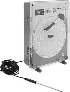 Industrial Hardware 117075 Remote-Reading Temperature Chart Recorder