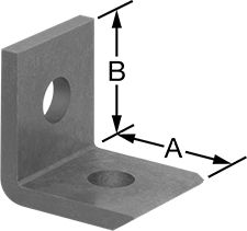 Industrial Hardware 10844 Corner Strut Channel Brackets, 90 Degree, Plastic