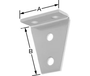 Industrial Hardware 60619 Strut Channel Bracket 90 Degree Four Holes ...