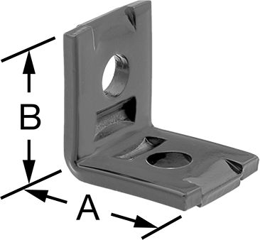 Industrial Hardware 111105 Strut Channel Bracket 90 Degree Powder ...