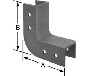 Industrial Hardware 47860 Wraparound 90 Degree Strut Channel Bracket