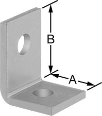 Industrial Hardware 65698 Strut Channel Bracket 90 Degree Aluminum 2-1/ ...