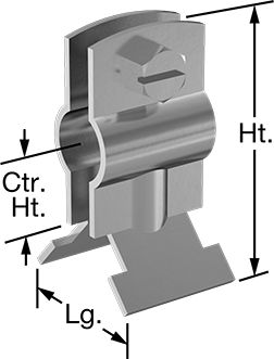 Industrial Hardware 158594 Standoff Strut-Mount Metal Routing Clamps ...