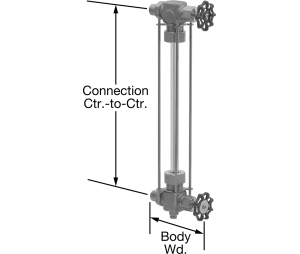 Industrial Hardware 240966 Level Indicator with Shutoff Valve, Brass, 3 ...