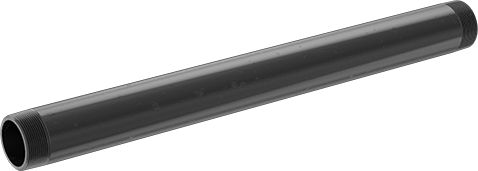 Industrial Hardware 95446 Thick-Wall Steel Welded Pipe Threaded on Both ...