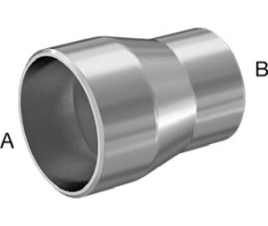Industrial Hardware 42494 Thin-Wall Butt-Weld Aluminum Unthreaded ...