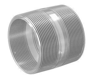 Industrial Hardware 130804 Thick-Wall Clear Threaded PVC Pipe Nipple ...