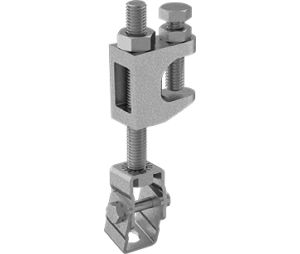 Industrial Hardware 79405 Sloped Beam Clamp for Threaded Rod Bottom and ...