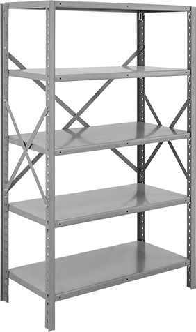 Industrial Hardware 68265 Heavy Duty Shelving Open Shelving with 6 ...