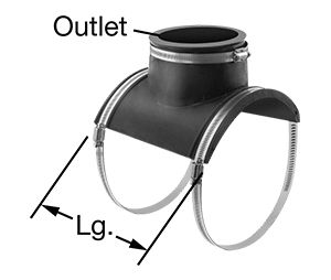 Industrial Hardware 48633 Low-Pressure Clamp-On Connectors for Drain ...