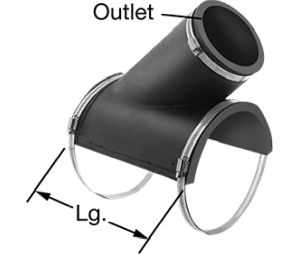 Industrial Hardware 23872 Low-Pressure Clamp-On Connectors for Drain ...