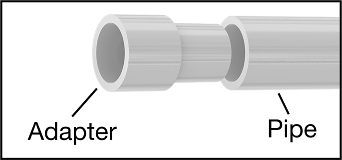 Industrial Hardware 165706 Standard-Wall PVC Pipe Fitting for Water ...