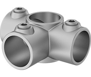 Industrial Hardware 53405 Galvanized Iron Slip-on Rail Fitting 5-Way ...