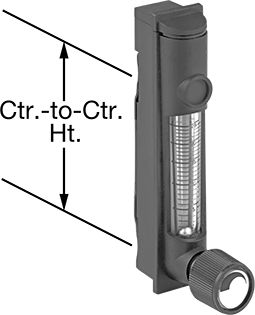 Industrial Hardware 65904 Impact-Resistant Panel-Mount Flowmeter for ...