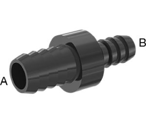 Industrial Hardware 100068 Plastic Barbed Hose Fittings for Water, for ...