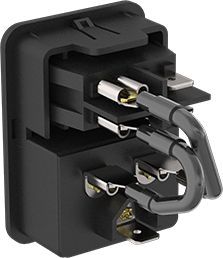 Industrial Hardware 95167 IEC Connector with Power Switch Green ...