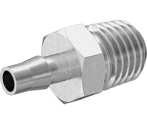 Industrial Hardware 89064 Brass Threaded Fitting Low-Pressure Barbed 1/ ...