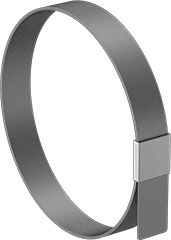 Industrial Hardware 98172 Low-Profile Band Clamps for Firm Hose ...