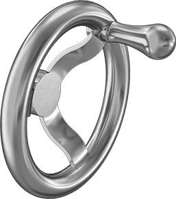 Industrial Hardware 13982 Zinc Unthreaded-Hole Spoked Hand Wheel Three ...