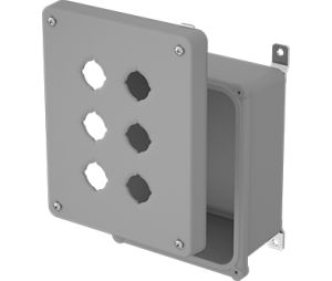 Industrial Hardware 153398 Fiberglass Push-Button Washdown Enclosure ...