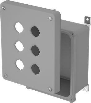Industrial Hardware 153398 Fiberglass Push-Button Washdown Enclosure ...