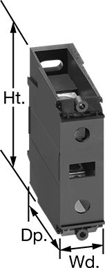 Industrial Hardware 76533 DIN-Rail Mount Distribution Block 1 Circuit ...
