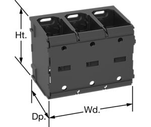 Industrial Hardware 79099 Distribution Block 3 Circuit 310A
