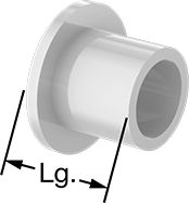 Industrial Hardware 11520 Food Industry Dry-Running Flanged Sleeve ...