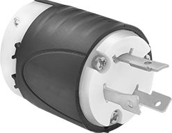 Industrial Hardware 53783 Turn-Lock Connector Three-Blade Straight Plug ...