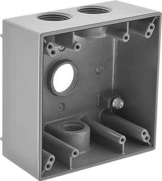 Industrial Hardware 116548 Weatherproof Outlet Box with 4 Connections ...