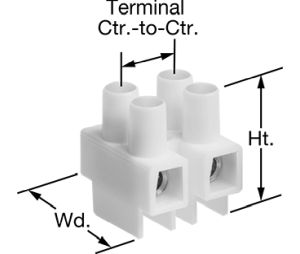 Industrial Hardware 101008 Touch-Safe Terminal Blocks, 600V AC/600V DC ...