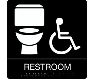Industrial Hardware 146813 ADA-Compliant Restroom Sign (Restroom ...