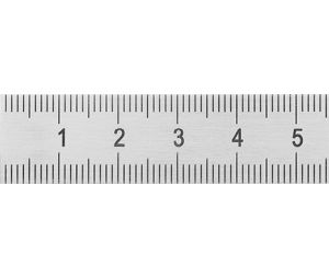 Industrial Hardware 108470 Adhesive-Back White Plastic Ruler Left to ...