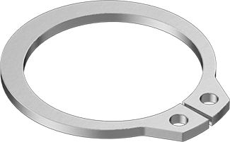 Industrial Hardware 89847 External Retaining Ring for 21 mm OD Zinc ...