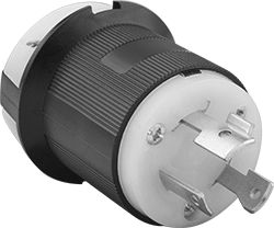 Industrial Hardware 78474 Premium Turn-Lock Connector Three-Blade Plug ...
