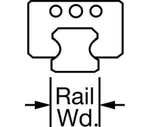 Industrial Hardware 63831 20 mm Wide Guide Rail for Maintenance-Free ...