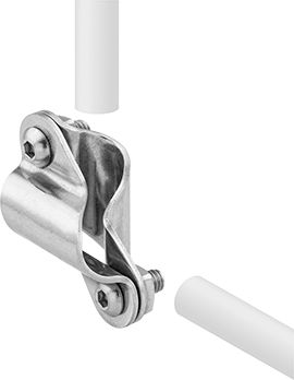 Industrial Hardware 144004 Stainless Steel Connector for 1/2" Diameter ...