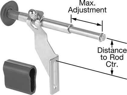 Industrial Hardware 27044 Stainless Steel Bracket for 3/4" Diameter ...