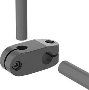 Industrial Hardware 145530 Plastic Connector for 12mm Rod Diameter