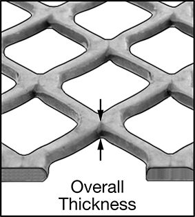 Industrial Hardware 10113 Carbon Steel Expanded Panel Flattened 48" x ...